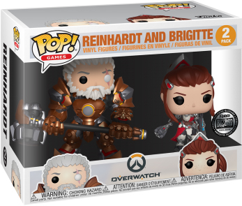 Набор фигурок Funko POP Games: Overwatch – Reinhardt And Brigitte (2 ...