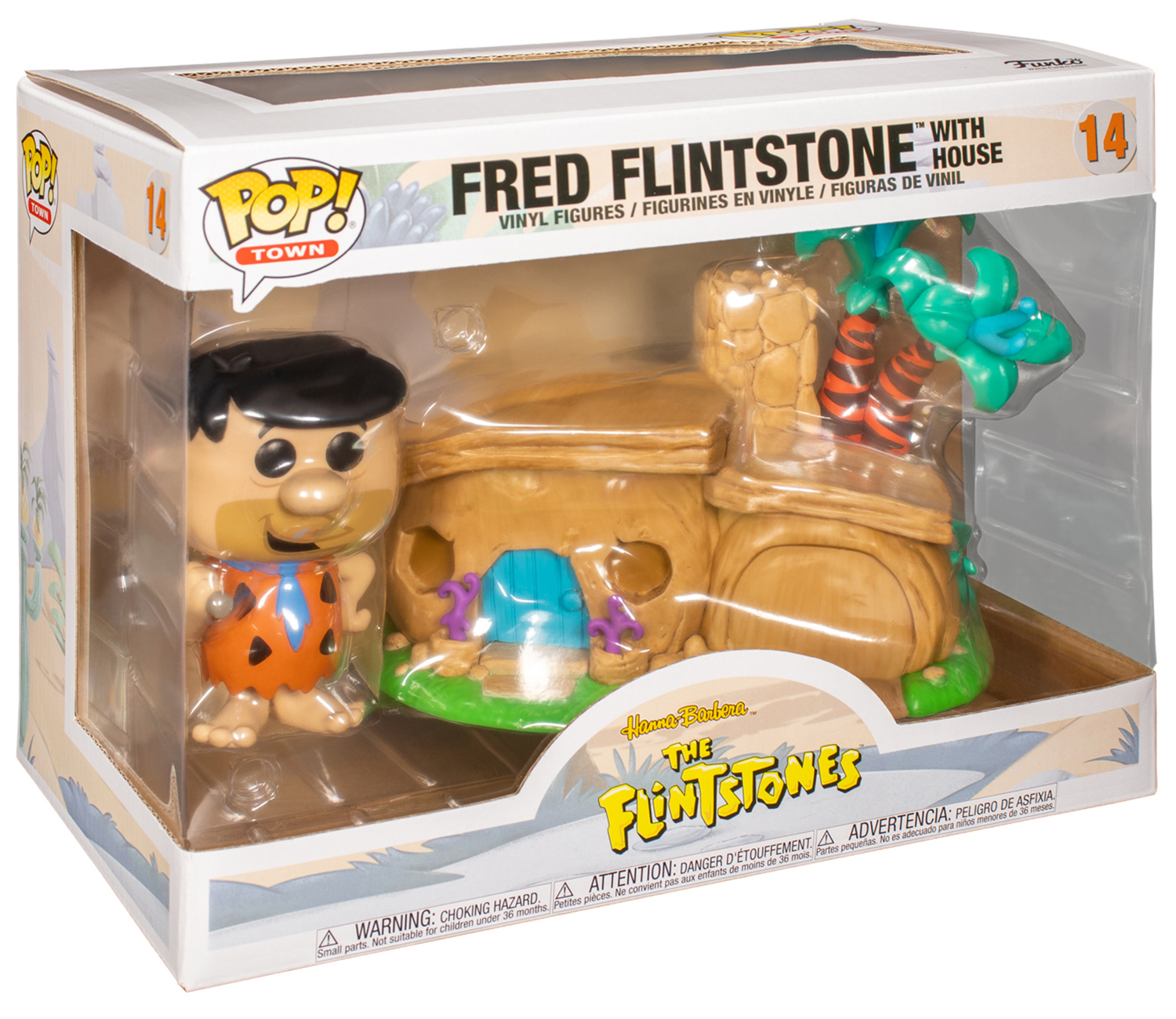 Фигурка Funko POP Town: The Flintstones – Fred Flintstone With House ...