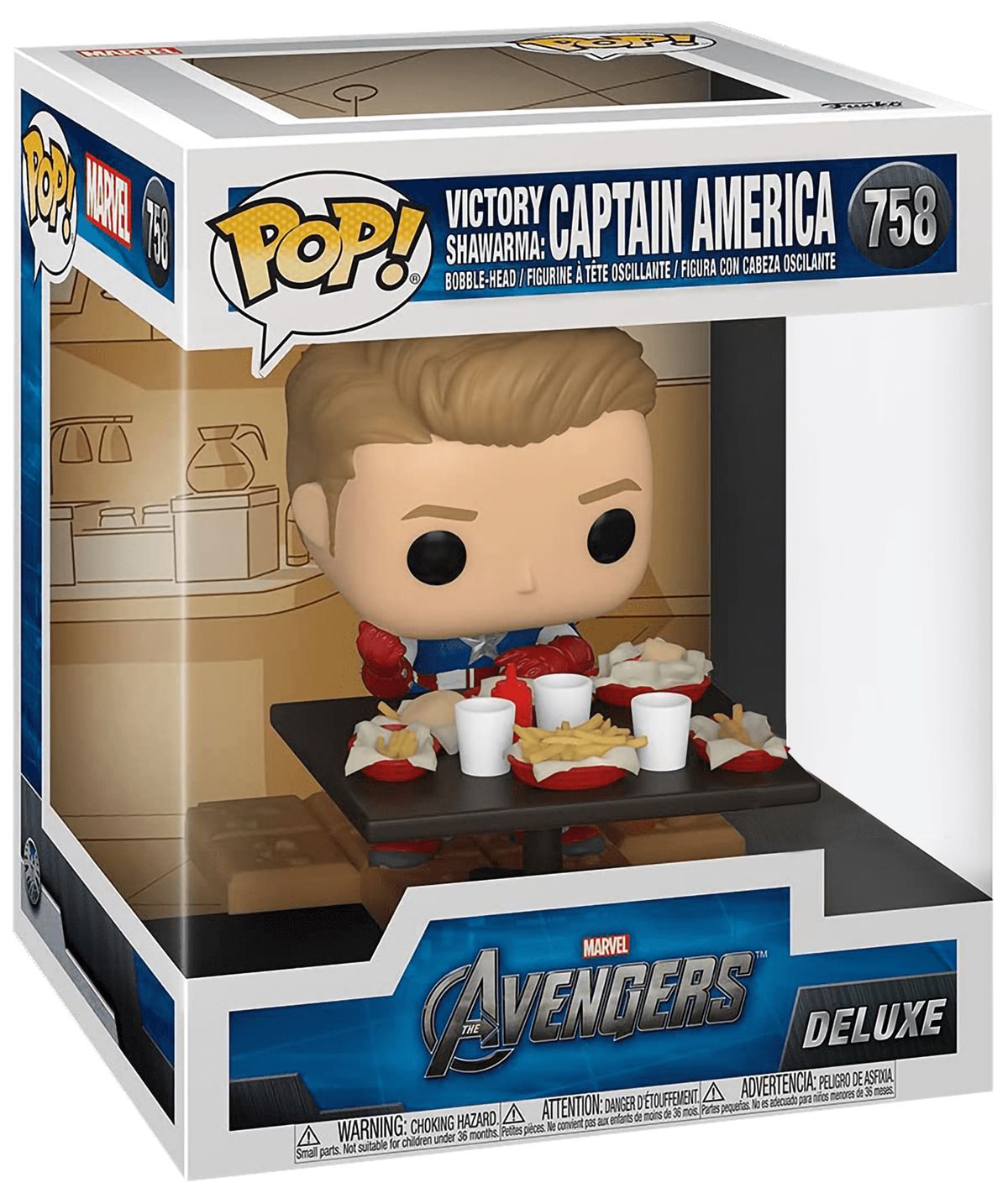 Фигурка Funko POP Marvel: Captain America Victory Shawarma Bobble-Head ...