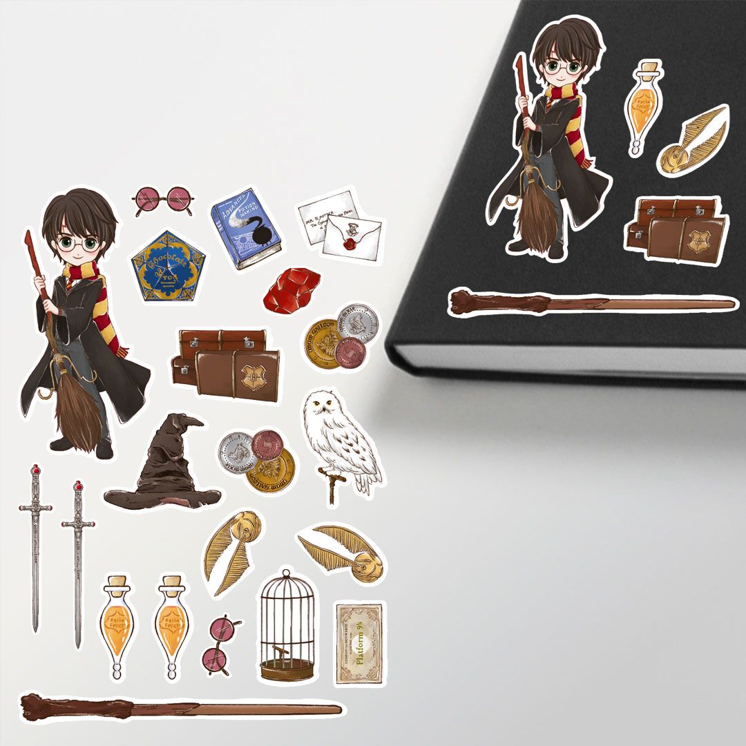 Набор наклеек Harry Potter: Anime Harry Potter - купить по цене 460 руб ...