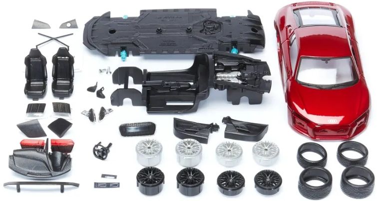 Сборная модель машинки Audi R8 V10 Plus Assembly Line SPAL (масштаб 1: ...